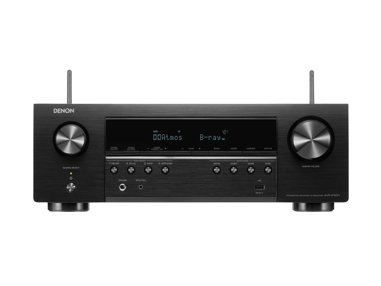 Denon AVR-S760H 7.2ch 8K AV Receiver with Voice Control and HEOS® Built ...